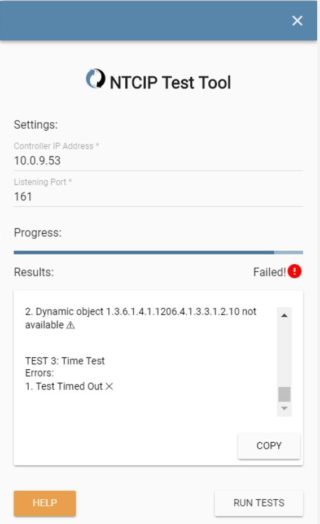 Test whether existing controllers are NTCIP compatible