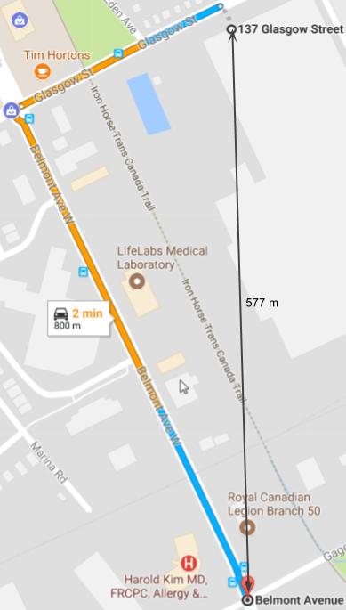 Distance values in the Miovision DataLink Travel Time report