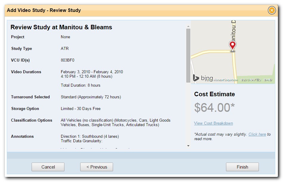 Configure an ATR Study in Traffic Data Online