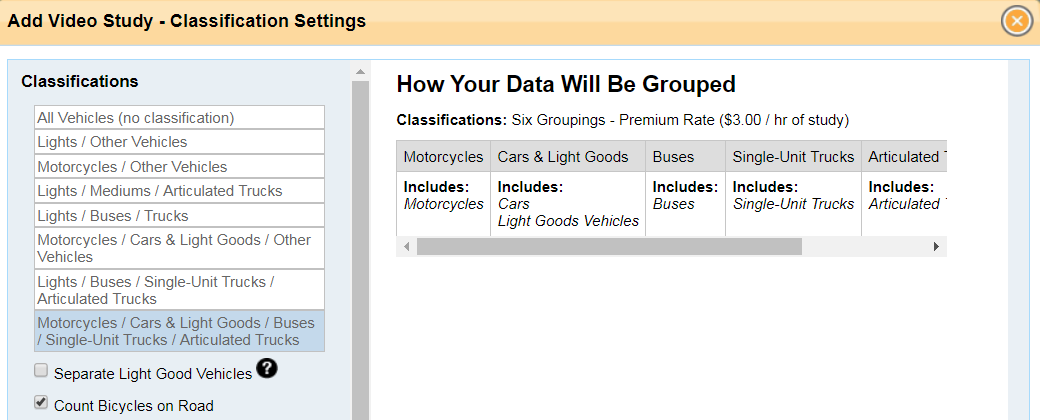 Configure an ATR Study in Traffic Data Online