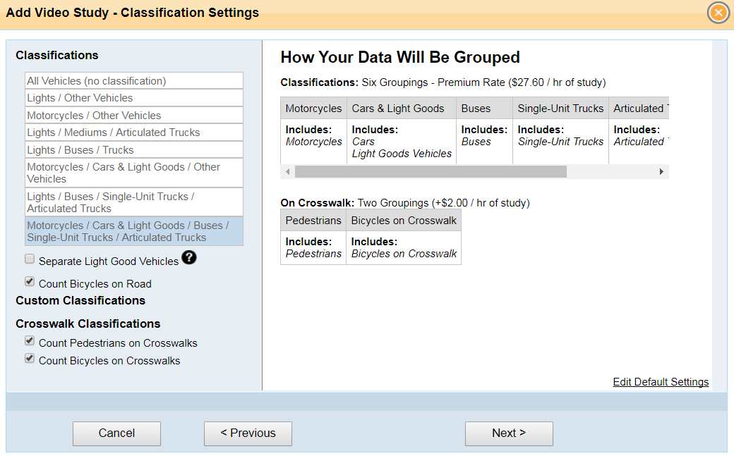 Configurer une étude TMC (intersection) dans Traffic Data Online